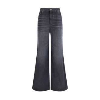 Chlo&eacute; Femme, Jeans, Gris, Taille: W30 Jean large