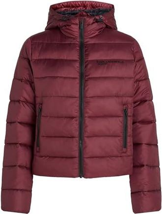 Karl Lagerfeld Karl Lagerfeld Jeans, Femme, Veste Matelass&eacute;e L&eacute;g&egrave;re, Coupe R&eacute;guli&egrave;re, Violet, M