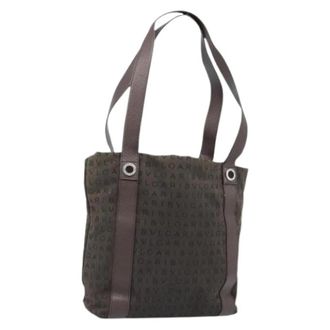 Bulgari Pre-owned Vintage Canvas Schultertasche - - Pre-owned - Damen - Braun - ONE SIZE