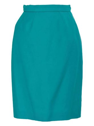 Vintage costume en laine à broderies pre-owned - Vert