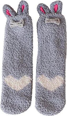 Generic Chaussettes Femme Chaussettes Chaudes Femme Chaussettes Thermiques Femme De Classique Hiver Motif Poup&eacute;e Mi-Mollet En Polaire &Eacute;paisse Douces Et D&eacute;cora