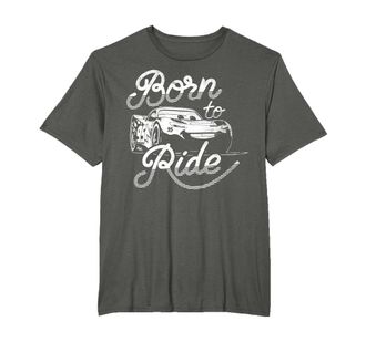 Disney Pixar Cars 3 McQueen Born To Ride Graphic T-Shirt T-Shirt