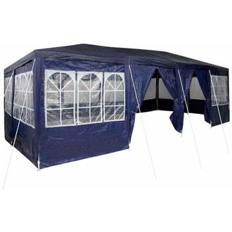 vidaXL Vidaxl - Tente de f&ecirc;te Bleu, Blanc 800 x 400 x 266 cm Polyester, Acier