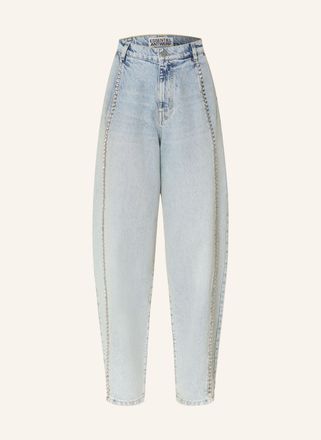 Essentiel Barrel Jeans Jawel Mit Schmucksteinen blau