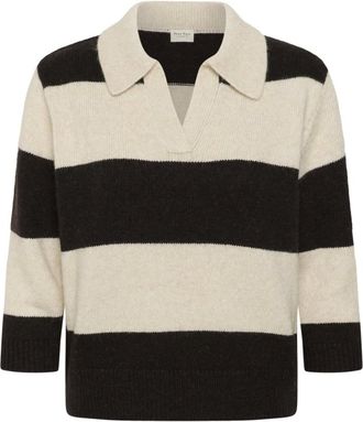 Part Two Pull col en V - Femme - Pulls - Beige - Taille: 44 FR