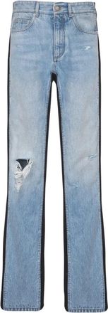 Balmain Homme, Jeans, Bleu, Taille: W32 Jean ample en denim et maille