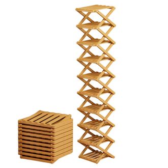 Generic Aus Holz - Regalunterst&uuml;tzung F&uuml;r Mehrere Organisationen | Stehender Organizer F&uuml;r Eingangsbereich, Schrank, Flur, Garage, Waschk&uuml;che, Badezimmer, Woh