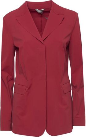 Max Mara Femme, Vestes, Rouge, Taille: 40 FR Blazer Monopetto Mmlpalo
