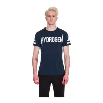 Hydrogen Icon T-Shirts f&uuml;r Wasserstoffliebhaber - - Tops - Herren - Blau - XL
