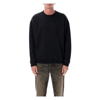 Diesel Homme, Sweatshirts et sweats à capuche, Noir, Taille: M Tricot Noir Aw25 SweaT-shirt Impression Graphique