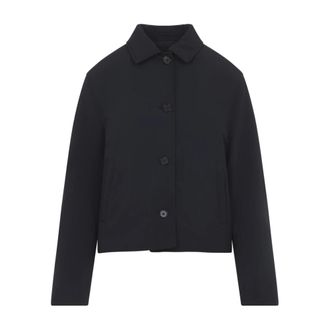 Jil Sander Cropped Sportjacke - - Jackets - Damen - Blau - XS
