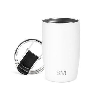 Simple Modern Thermobecher Kaffeebecher to go mit Klappdeckel | Isolierter Edelstahl-Kaffeebecher | Geschenke f&uuml;r Frauen und M&auml;nner | Voyager | 350ml | Winter White