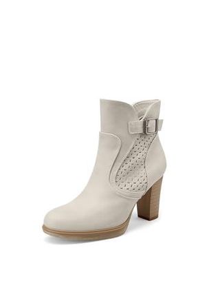Queen Helena Bottines &agrave; talons hauts pour femme X34-79, beige, 40 EU