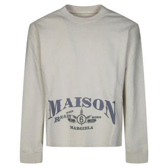 Maison Margiela Herren, Sweatshirts & Hoodies, Wei&szlig;, LGr&ouml;&szlig;e