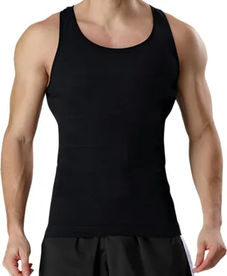 Generic YYZTXF Enge Shapewear-Tanktop für Männer Hi-Komprimierungen Hemd Schlankes Nahtloser Fettverbrenner Körper -Taist Slimming for Fitness