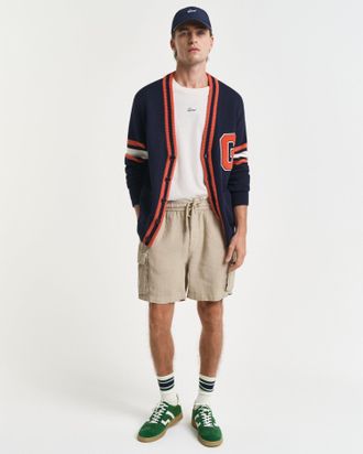 GANT Herren Regular Fit Cargoshorts aus Leinen (XXXL) CONCRETE BEIGE