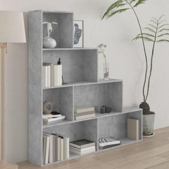 vidaXL Biblioth&egrave;que/S&eacute;parateur de pi&egrave;ce Gris b&eacute;ton 155x24x160 cm