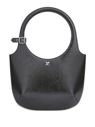 Courrèges sac à main en cuir - Noir