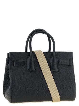 Saint Laurent Womens Top Handle Bag Black Goat Leather