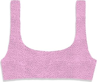 MC2 Saint Barth Femme, Tops, Rose, Taille: 38 FR Naima Textured Scoop Neck Bikini Top