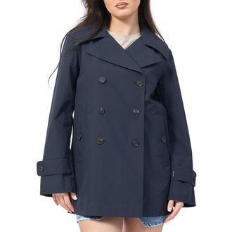 Save The Duck Femme, Manteaux, Bleu, Taille: 42 FR Trench Bleu Sofi &Eacute;l&eacute;gant Moderne