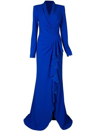 Tadashi Shoji Drapiertes Markum Abendkleid - Braun