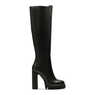 Kazar Lederstiefel mit hohem Absatz und Plateau.Dieses Produkt f&auml;llt klein aus. - - Shoes - Damen - Schwarzk - 39 EU