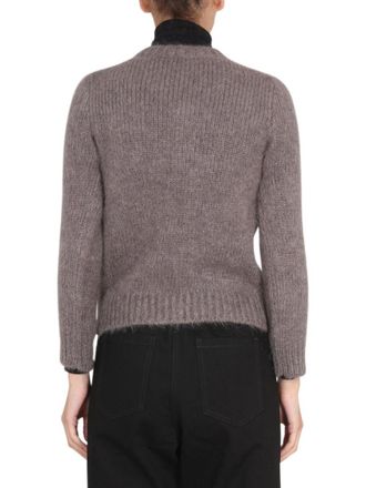 Raf Simons Mohair Crewneck Sweater - Gray
