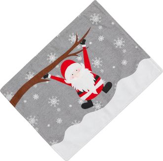 Angoily Platzset aus Hochwertigem Material Besticktes Tischkissen f&uuml;r Festliche Atmosph&auml;re Weihnachtstischunterlage zur Versch&ouml;nerung des Tisches