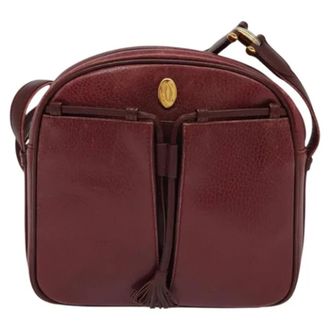 Cartier Pre-owned Leder Schultertasche - - Pre-owned - Damen - Rot - ONE SIZE