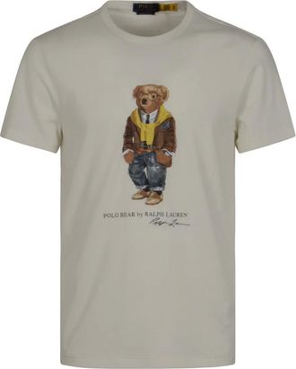 Polo Ralph Lauren Homme, Tops, Blanc, Taille: XL Knit T-Shirt