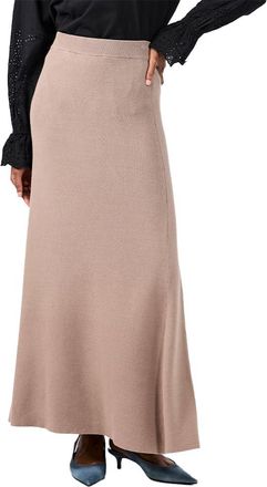 Vero Moda Y.A.S Damen YASFONNY HW Ankle Knit Skirt S. NOOS Rock, Fungi, X-Large