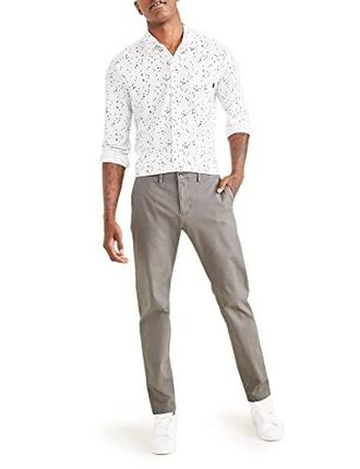 Dockers Smart Supreme Flex Modern Chino Shorts, Rieger Bleu Chambray, 29 Homme