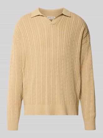 Redefined Rebel Oversized Strickpullover mit Zopfmuster Modell JARED