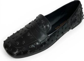 Laura Bellariva Femme, Chaussures, Noir, Taille: 38 EU 2032 Glass Slipper Penny-Loafer