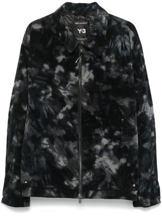 Yohji Yamamoto veste M AOP NYL LIN J - Bleu