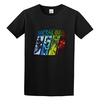 Mohai Mens Metal Gear Solid T-Shirt Print Tees Short Sleeve O Neck M