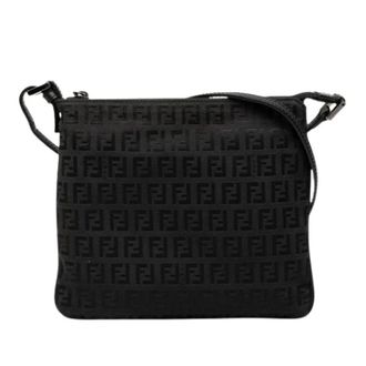 Fendi Sac bandouli&egrave;re en toile Pre-owned - Femme - Pre-owned - Noir - Taille: ONE Size