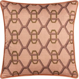 Riva Paoletti Carnaby -Kette Geometrische Satinkissenbedeckung