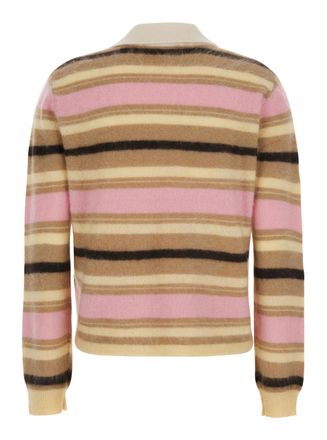 Guest In Residence Striped Cotton Blend Sweater - Multicolor