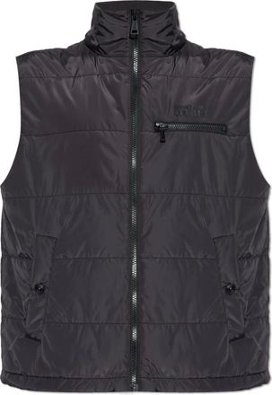 Versace Jeans Couture Homme, Vestes, Noir, Taille: M Veste sans manches isolée avec col montant