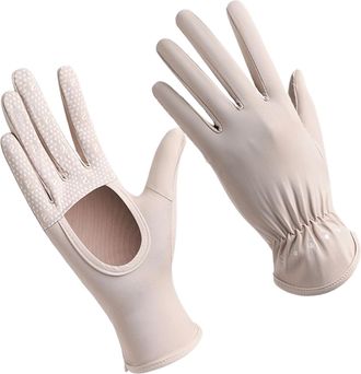Generic Sonnenhandschuhe,D&uuml;nne Damen Handschuhe Mit UV-Schutz - Touchscreen Handabdeckung rutschfeste K&uuml;hlung Zubeh&ouml;r f&uuml;r Damen Gartenarbeit Radfahren