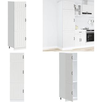 vidaXL Vidaxl - Armoire de cuisine Lucca blanc bois ding&eacute;nierie