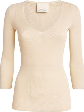 Isabel Marant Cotton-Blend Knitted Felicia Sweater Size S