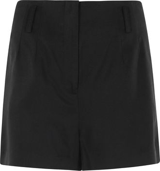 Federica Tosi Femme, Shorts, Noir, Taille: 36 FR Canvas Shorts