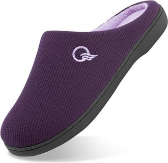Mishansha Chaussons Maison Femme Hiver Mousse à Mémoire Deux Tons Chaude Ultra-léger Antidérapant Pantoufles lintérieur et à lexterieur Violet 36/37