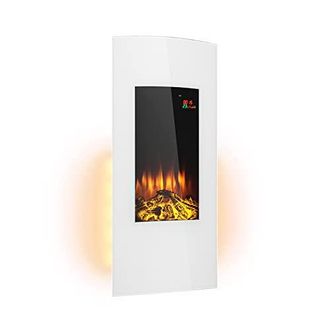 Klarstein Klarstein Chemin&eacute;e Electrique Encastrable, Chauffage de 2000W, Fausse Decorative Murale avec Effet Flamme en LED, T&eacute;l&eacute;commande Inclus, Programmable, M