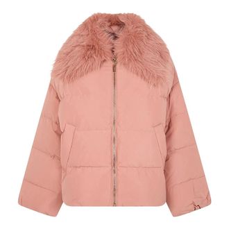 Twinset Kurze Daunenjacke - - Jackets - Damen - Rosa - S