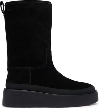Calvin Klein Schneeschuhe Calvin Klein Flatform Mid Boot Suede Wl HW0HW03181 Schwarz