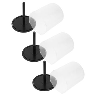 OSALADI 3 St&uuml;ck CD/DVD Aufbewahrungsbox Transparent aus PP Kunststoff Stapelbar mit 100 Discs Kapazit&auml;t Tragbar f&uuml;r Zuhause und B&uuml;ro